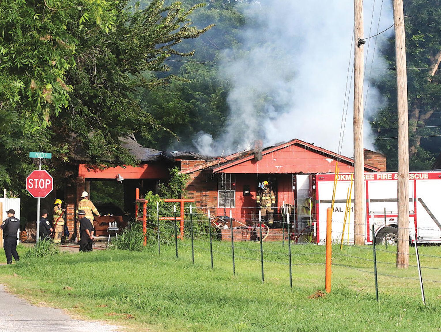House destroyed by fire